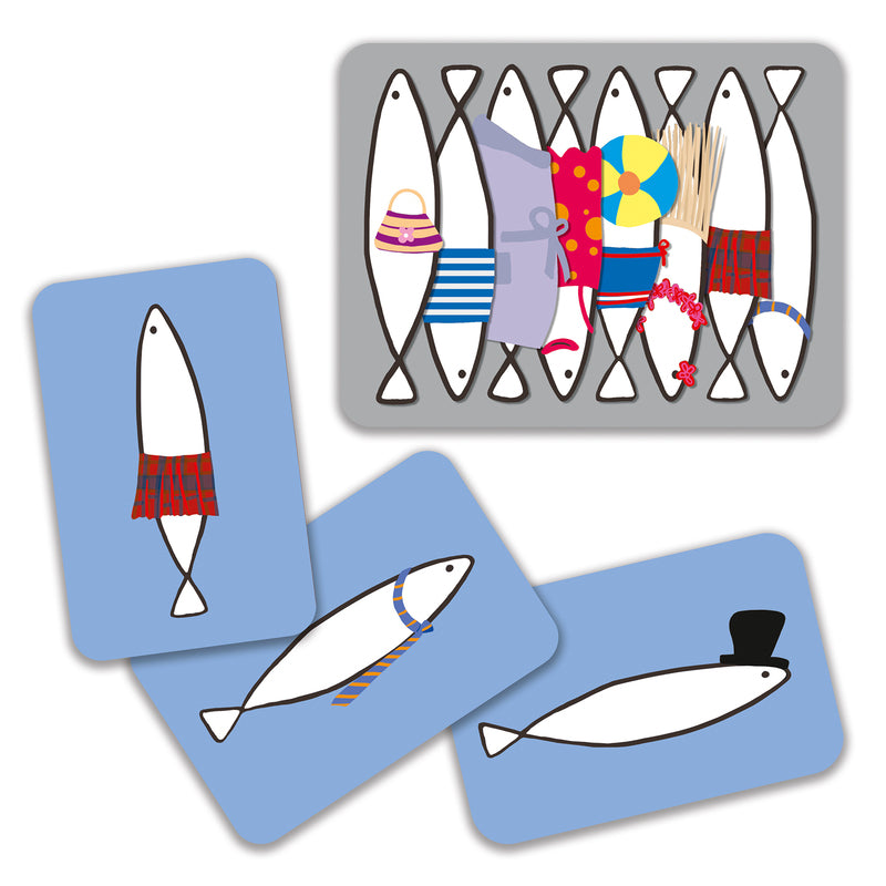 Djeco Sardines Memory Card Game – La Petite Boudoir