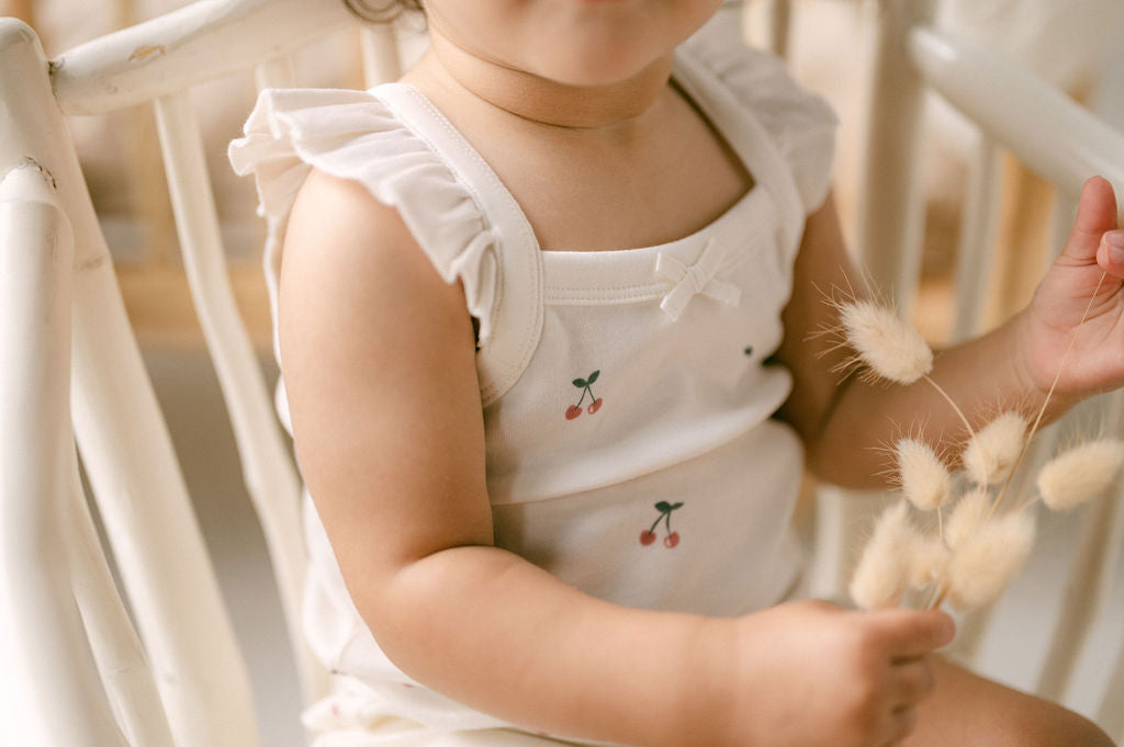 Aster & Oak Cherry Ruffle Set – La Petite Boudoir