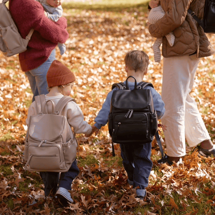 OiOi Mini Signature Backpack - Black Vegan Leather – La Petite Boudoir